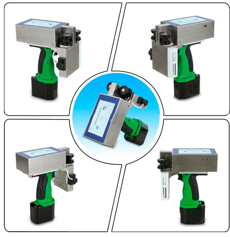High Accuracy Handheld Inkjet Printer For Packaging Glass Bottle ...